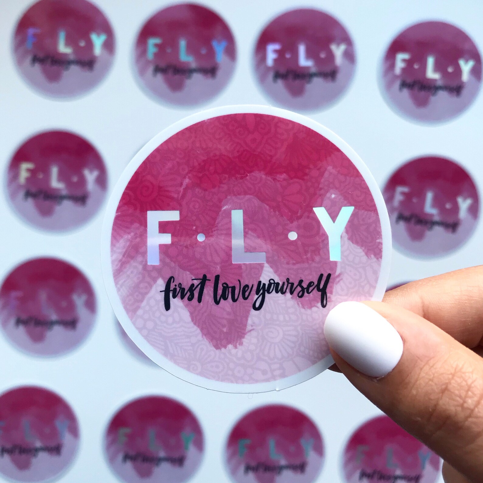Love your self stickers waterproof stickers zentangle | Etsy