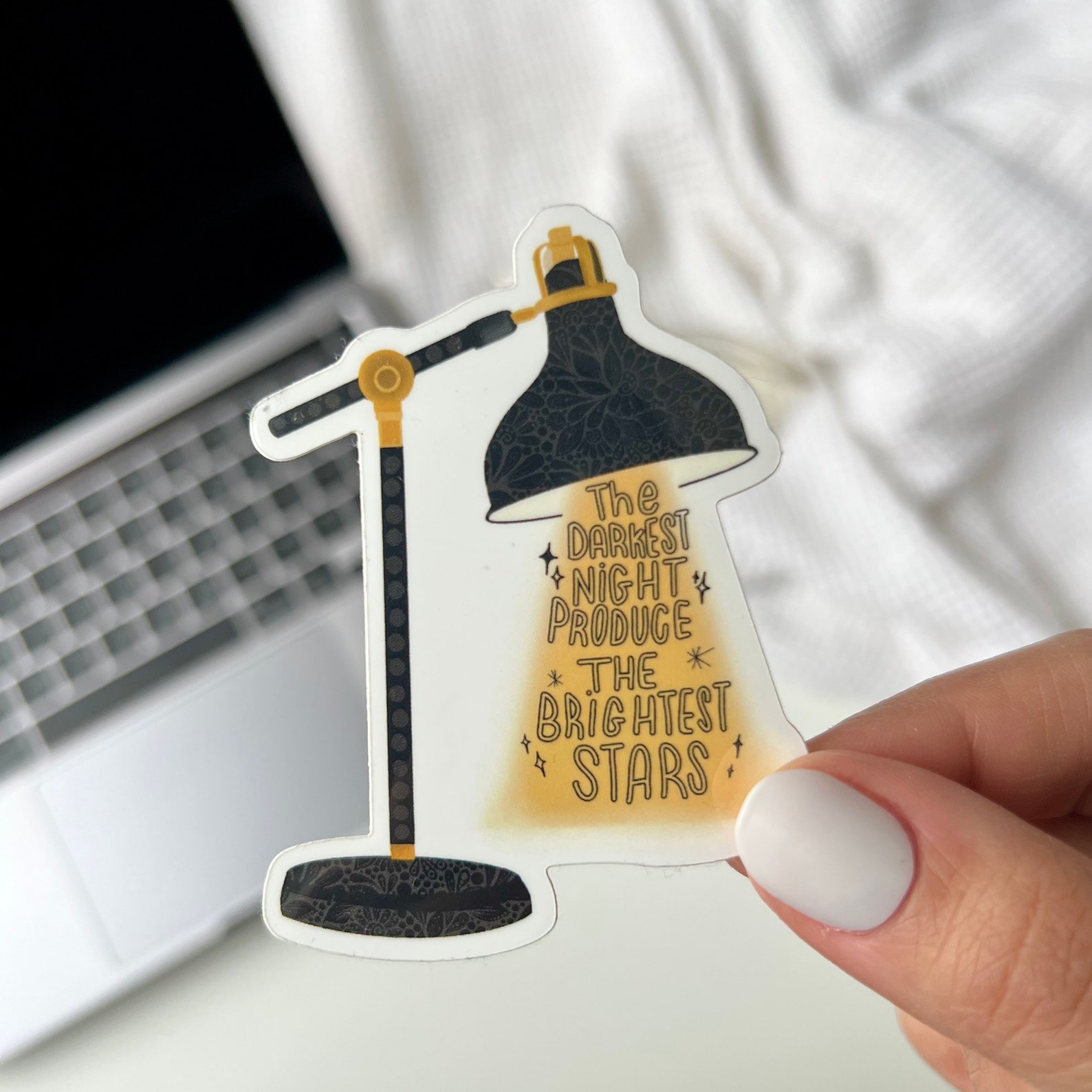 Zentangle Table Lamp Stickers Waterproof Stickers the - Etsy