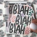 Blah Blah Blah Zentangle Waterproof Stickers Words Stickers - Etsy