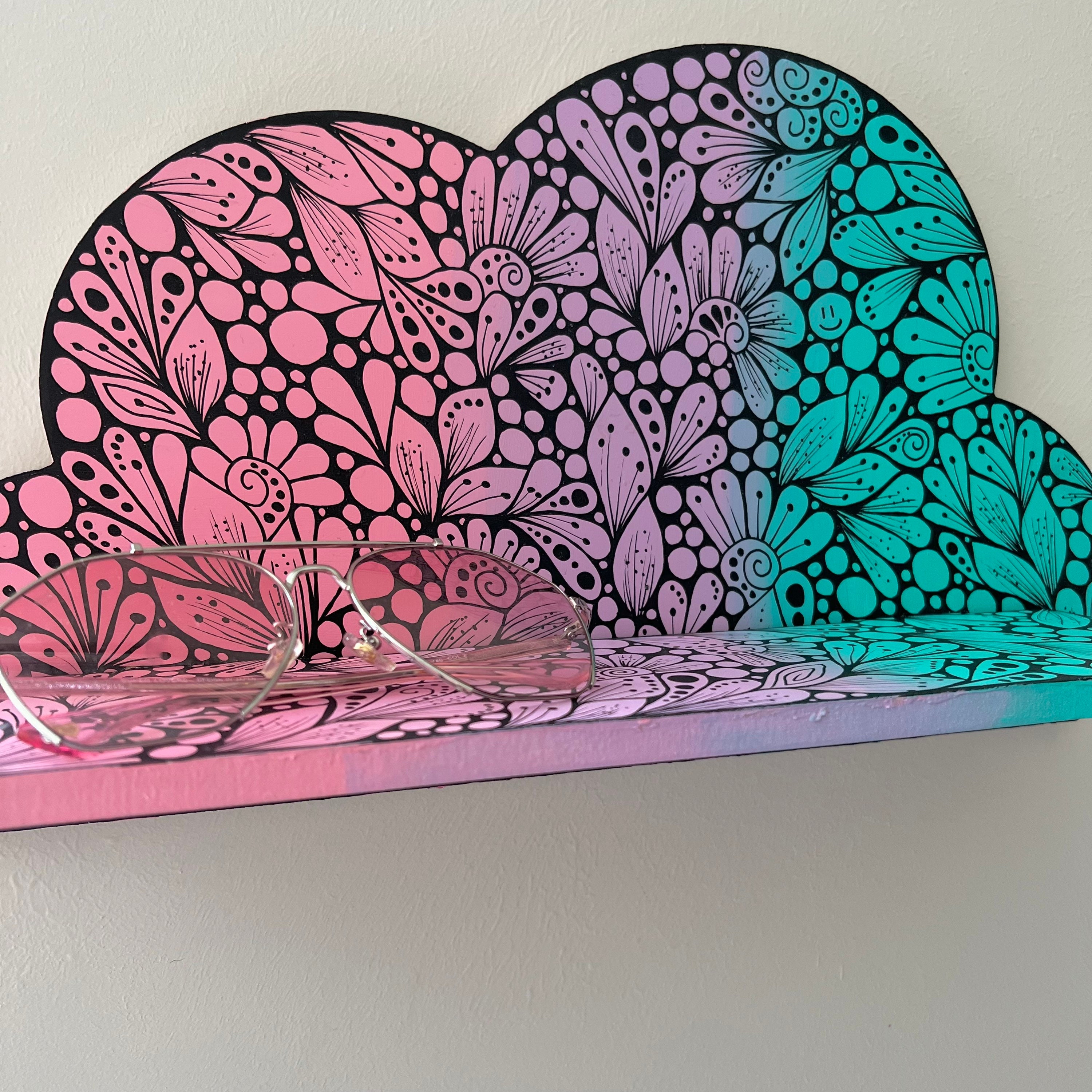 Zentangle Cloud Shelf _ Wooden Shelf _ Wall Decor _ Handmade - Etsy