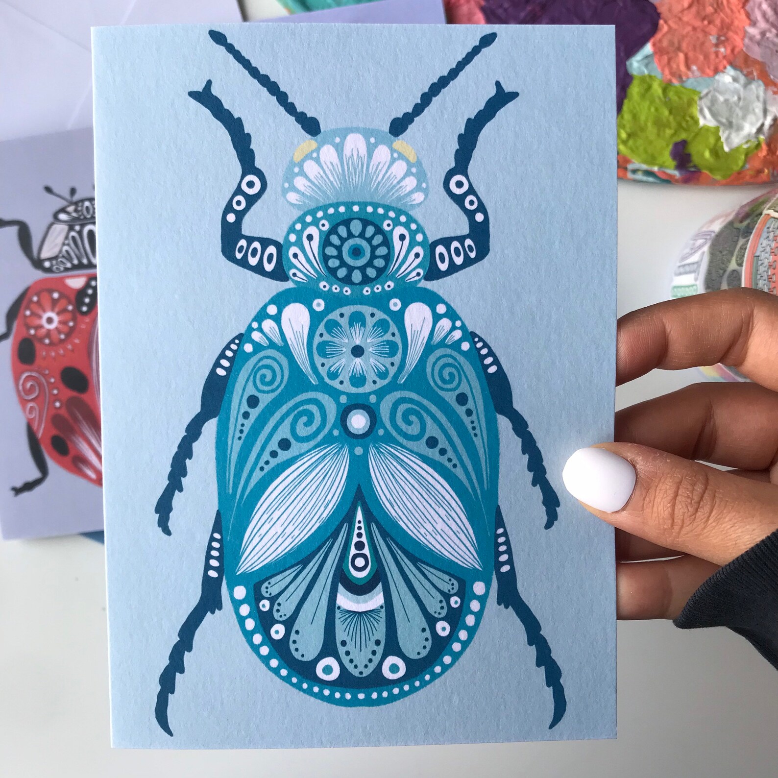 Cute Insects Greeting Cards - Etsy