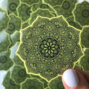 Yellow Mandes Waterproof Sticker - Etsy