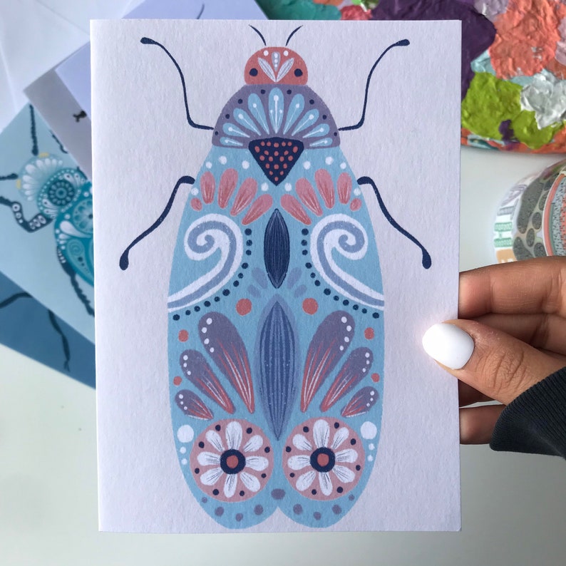 Cute Insects Greeting Cards - Etsy