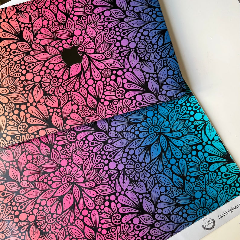 FBA Zentangle Laptop Skin Laptop Decals Macbook Skin - Etsy