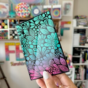 Zentangle F Letter and a Coaster - Etsy