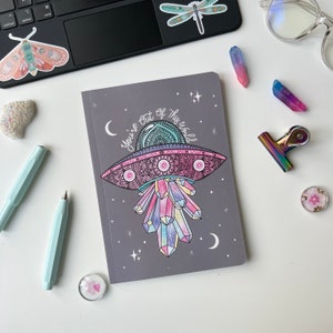 Zentangle UFO Notebook - Cute Notebook - Zentangle Notebook - Cute ...