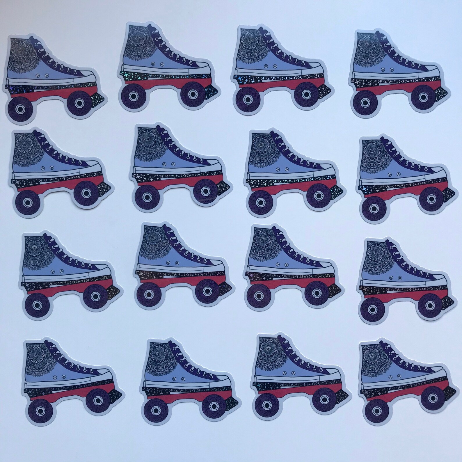 Roller Skating Sticker Waterproof Stickers Space - Etsy