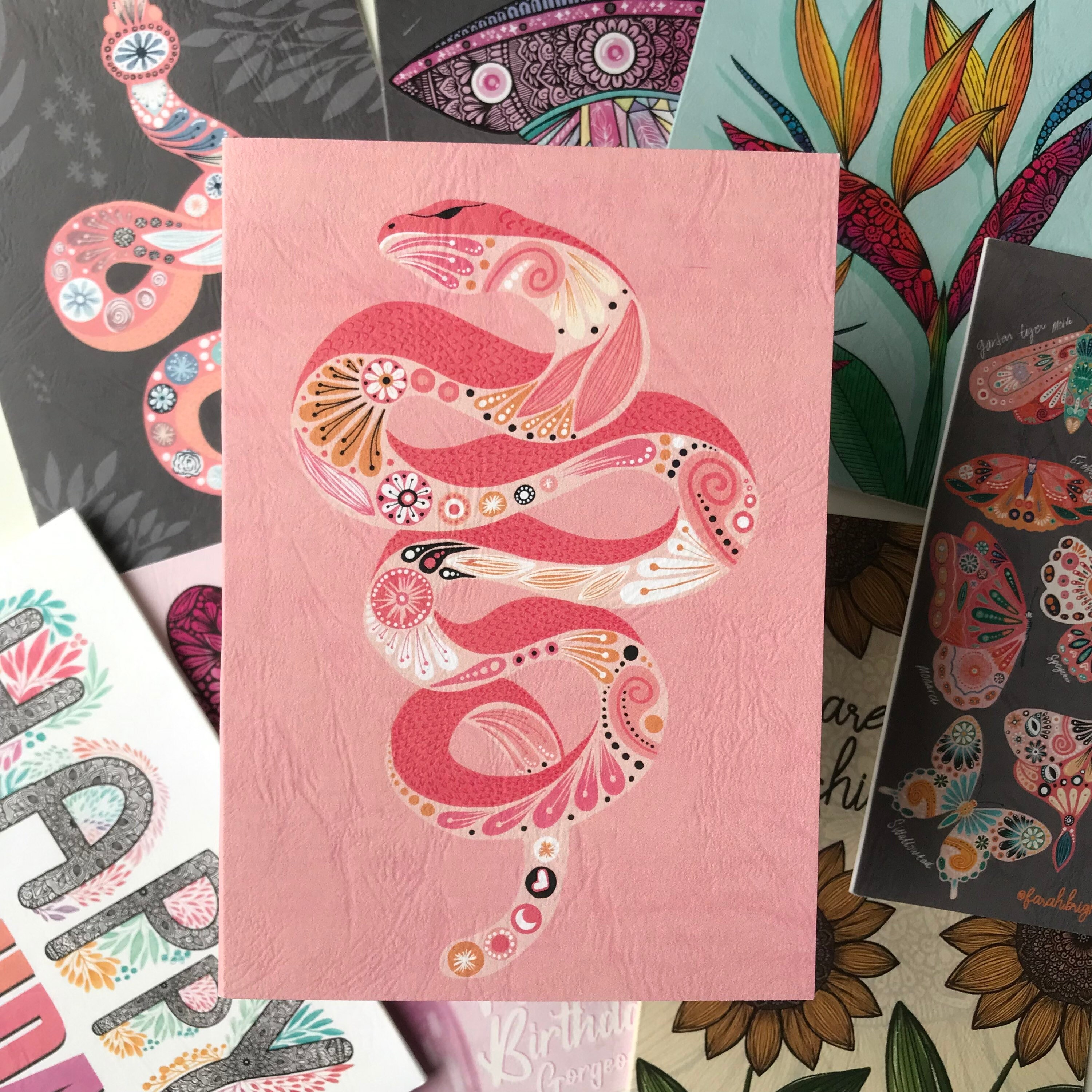 Mandala and Illustrations Greeting Cards Set of 8 - Etsy