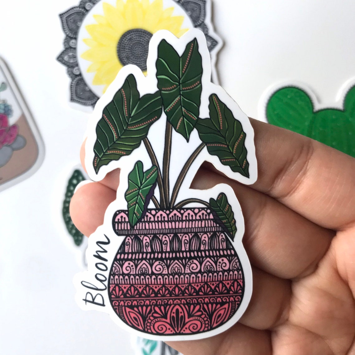 6 Plant Stickers Pack Waterproof Stickers Vinyl Stickers | Etsy