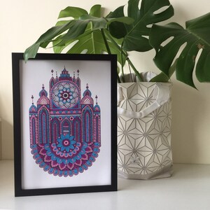 Mandala Building Prints - Artwork Prints - Hand Drawing- Wall ...