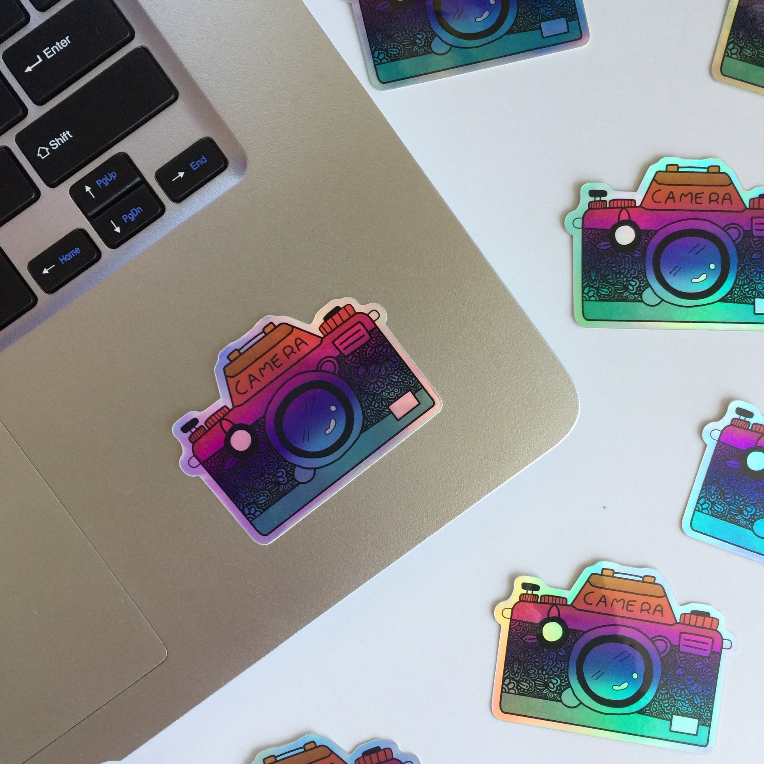 Zentangle Camera stickers camera stickers holographic | Etsy