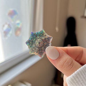 Mini Glitter Mandala Waterproof Sticker - Etsy