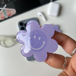 Flower Smiley Mandala Phone Grip - Etsy