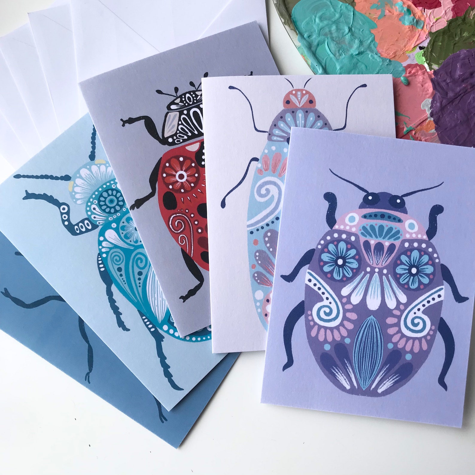 Cute Insects Greeting Cards - Etsy