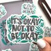Its Okay Not to Be Okay Sticker Zentangle Quote Sticker - Etsy