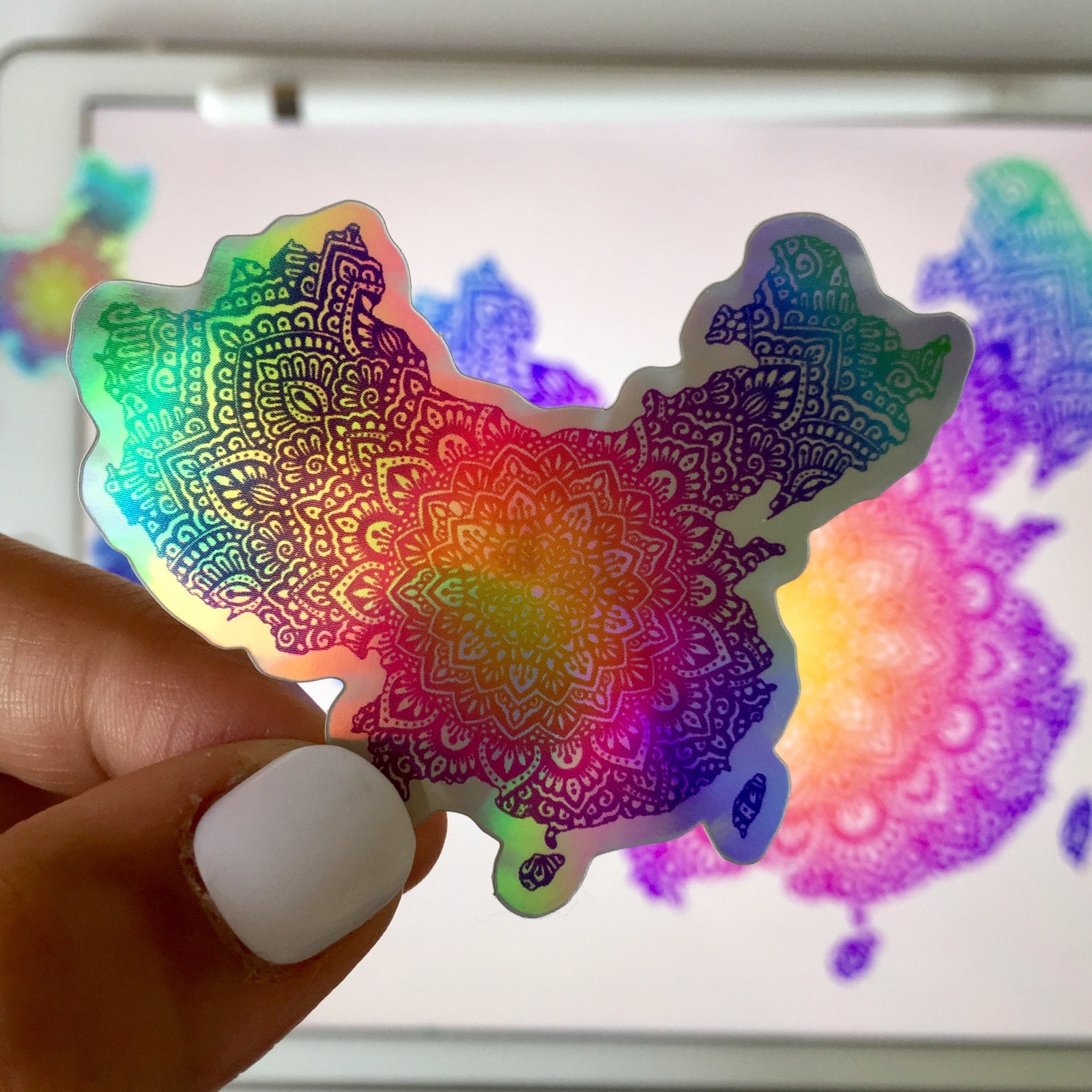 China Map Holographic Stickers Map Sticker Holographic - Etsy