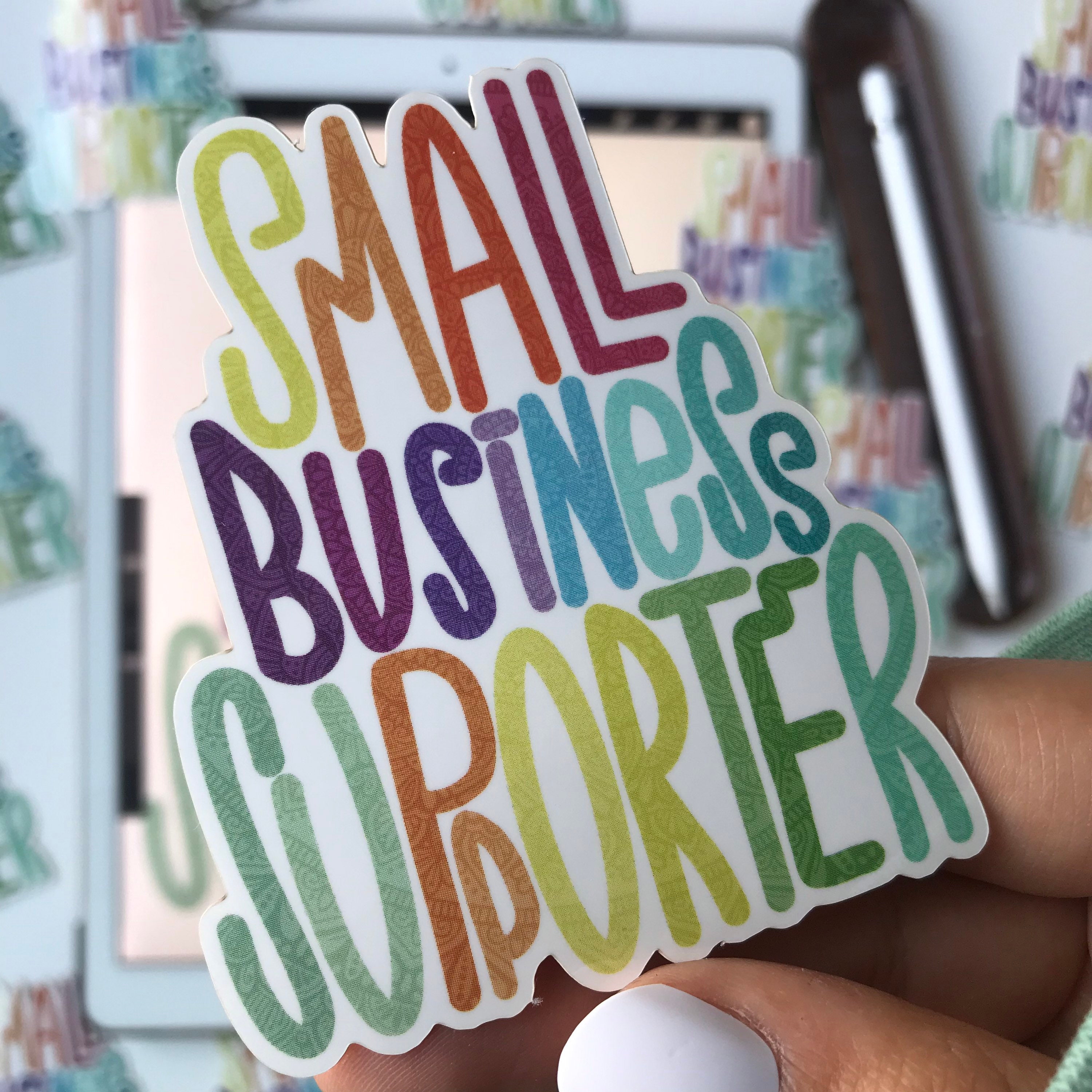Small Business Supporter Mandala Waterproof Stickers - Etsy