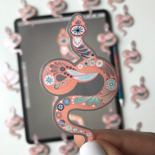 Matte Transparent Cute Blue Bug Sticker Waterproof Sticker - Etsy