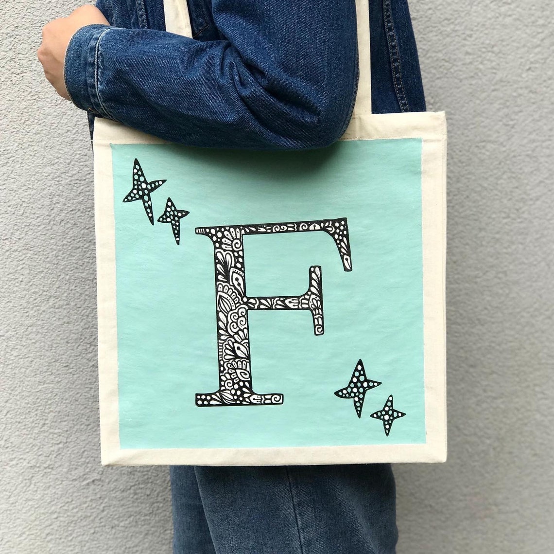 Custom Tote Bag Hand Drawing Tote Bag Tote Bag Custom - Etsy