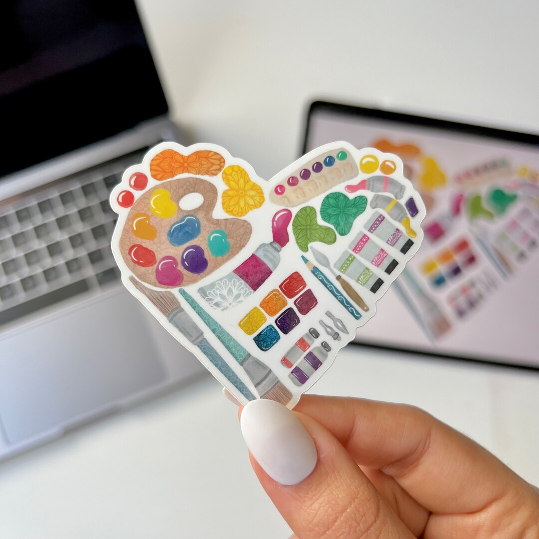 Art Lover Zentangle Sticker - Waterproof Sticker - Art Lover Sticker ...