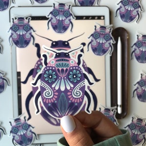 Bug Illustration Waterproof Stickers- Bug Stickers - Waterproof ...