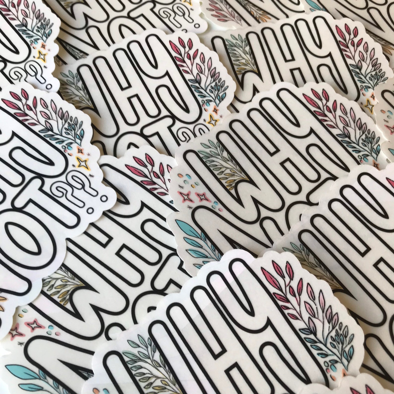 Why Not Suncatcher Stickers - Etsy
