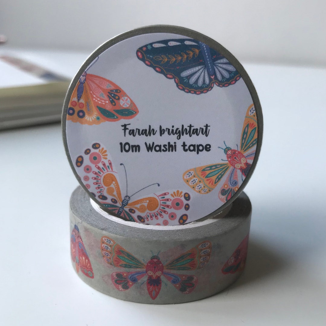 Cute Moths 10mm Washi Tape - Etsy