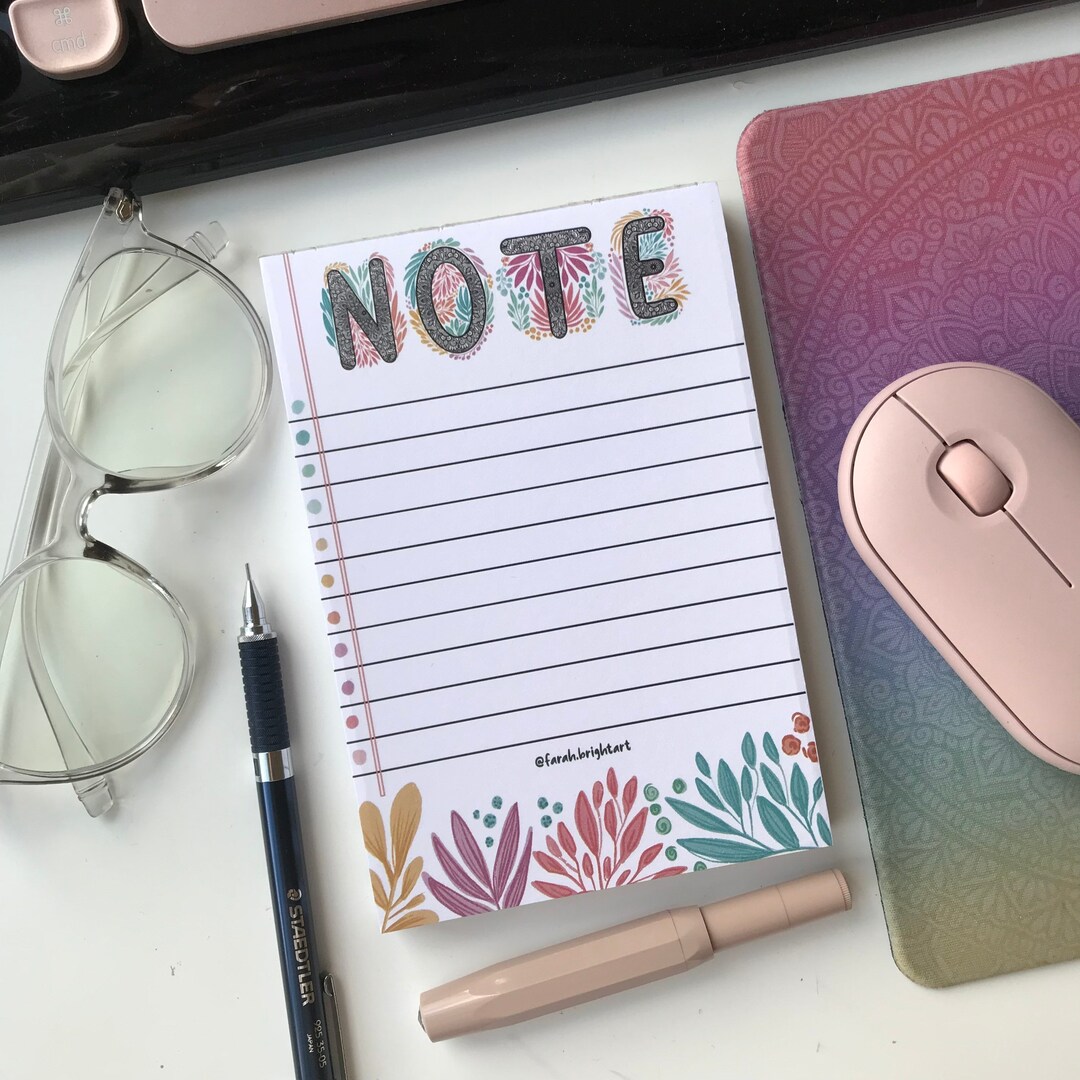 Plant Notepad Mandala Note Pad - Etsy