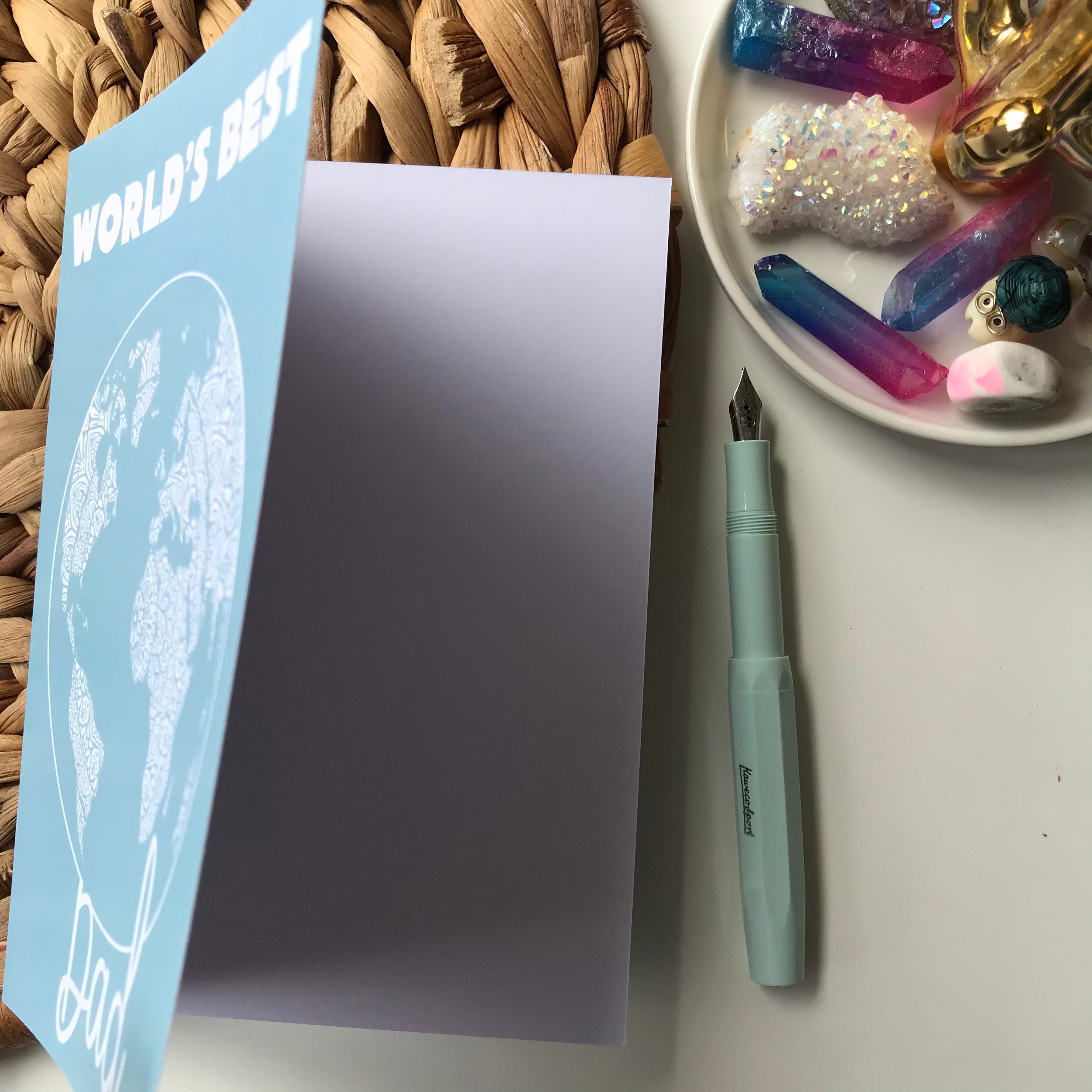Fathers Day Greeting Cards Mandala Greeting Cards Worlds - Etsy