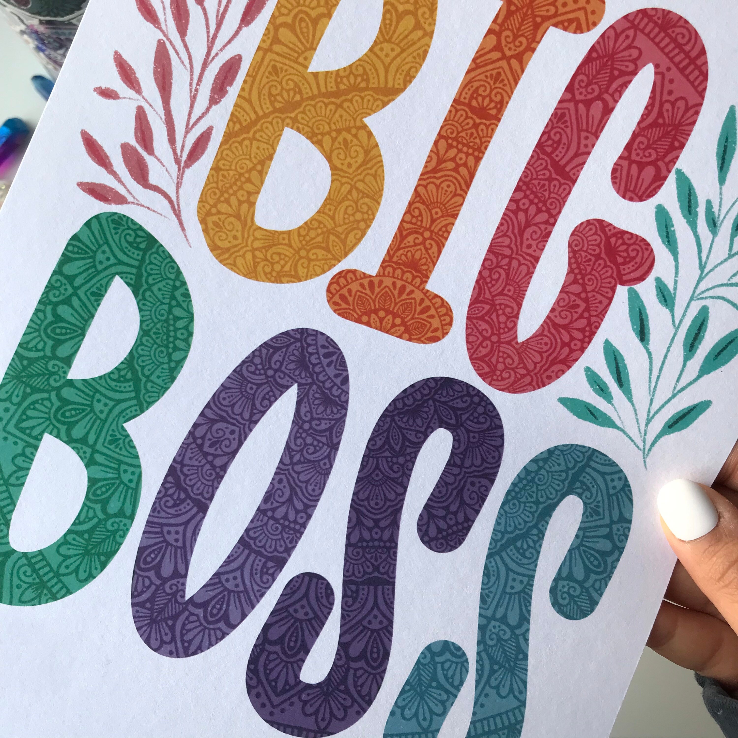 Big Boss Mandala Print - Etsy