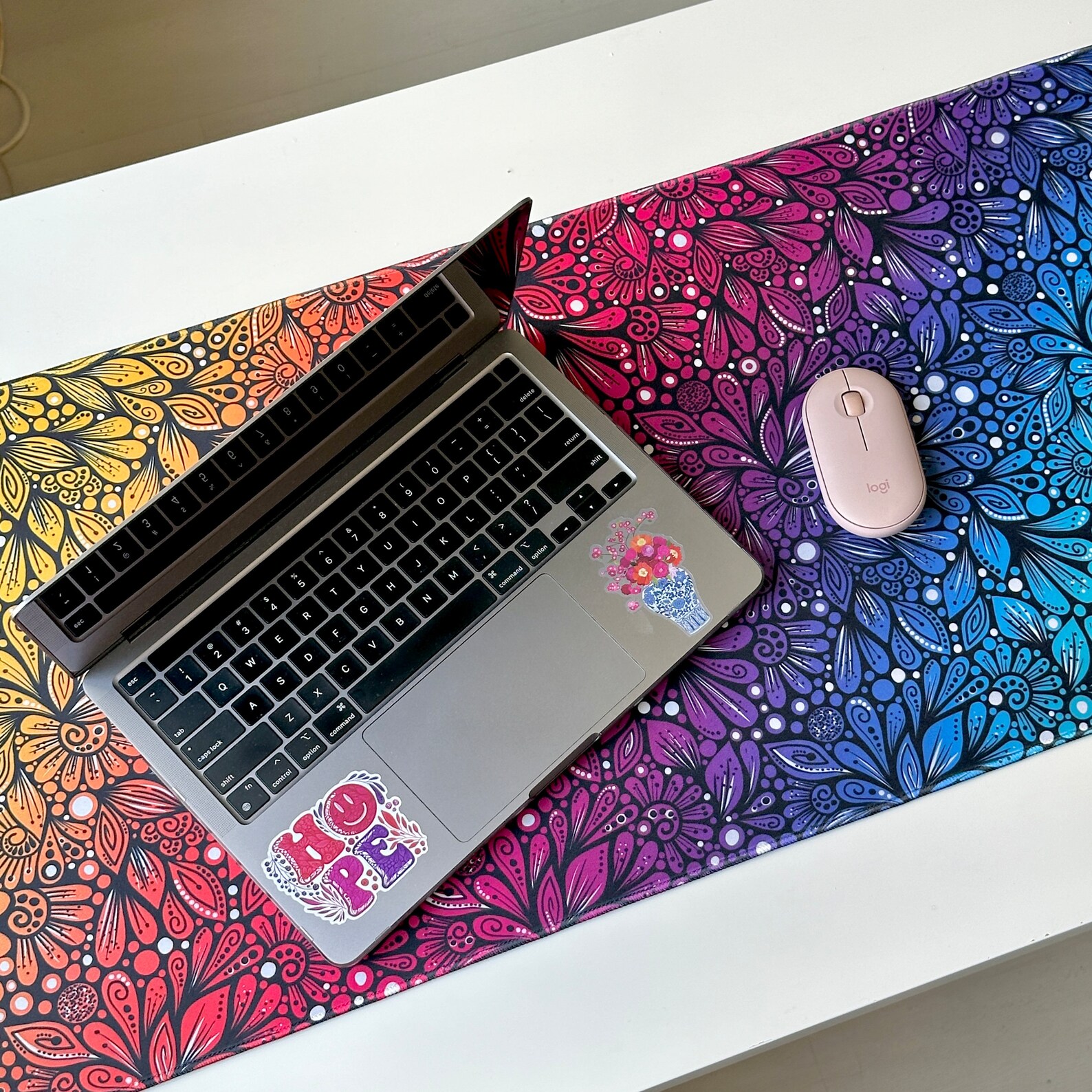 Rainbow Zentangle Desk Pad - Colorfull Desk Pads - Etsy