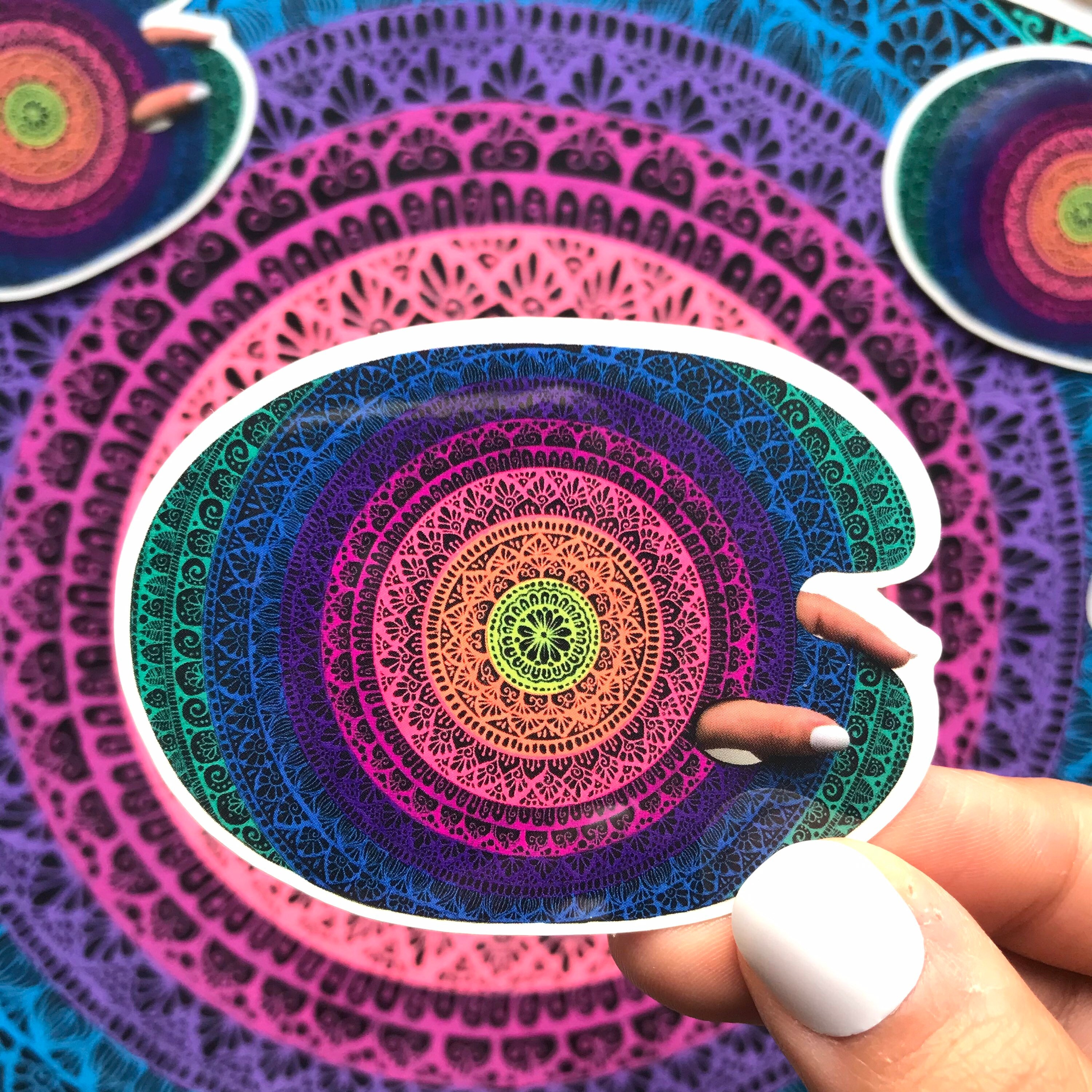 Mandala Palette Vinyl Stickers Realistic Stickers - Etsy