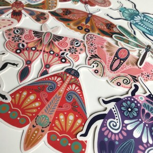 Cute Insect Waterproof Sticker Pack of 12 - Etsy