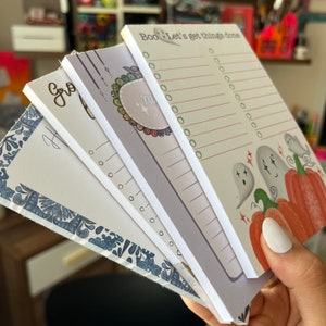 Notepad Set of 4 - Etsy