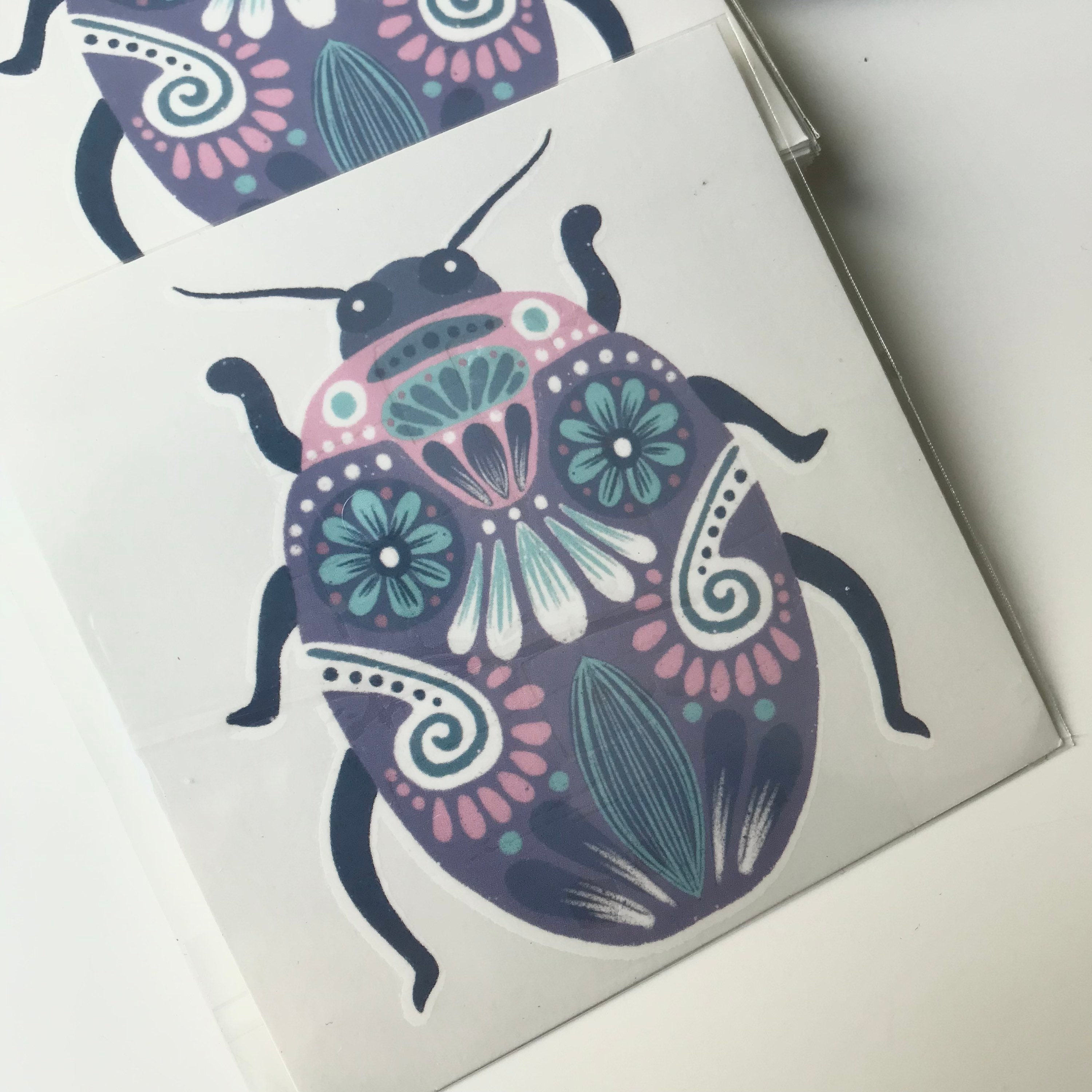 Cute Bugs Illustrations Temporary Tattoo - Etsy