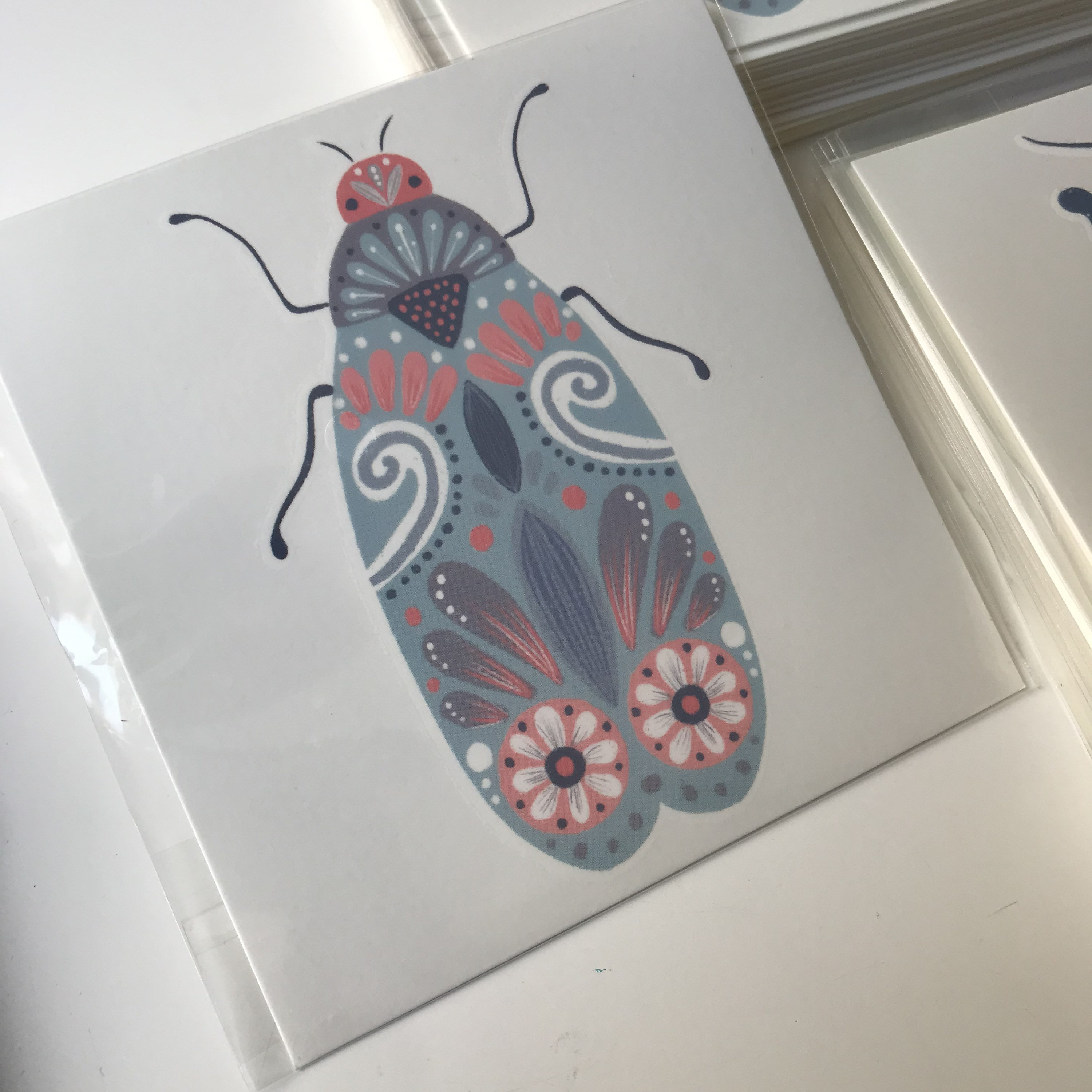 Cute Bugs Illustrations Temporary Tattoo - Etsy