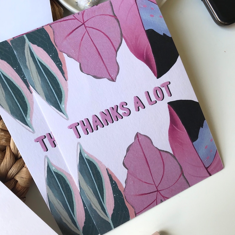 Plant Thank You Card - Etsy