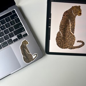 Jaguar Zentangle Waterproof Stickers - Animal Sticker - Etsy