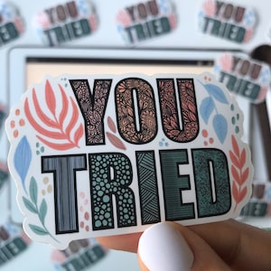 You Tried Zentangle Stickers - Waterproof Stickers - Zentangle Stickers ...