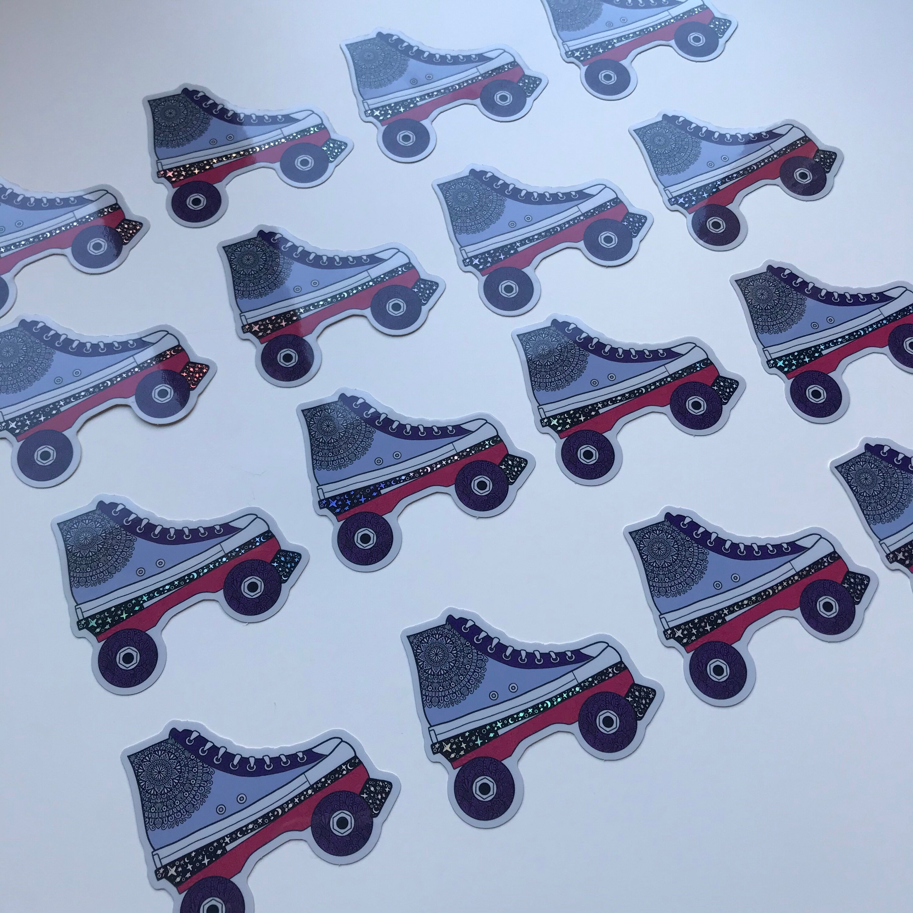 Roller Skating Sticker Waterproof Stickers Space - Etsy