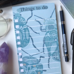 Bugs Things to Do Notepad 50 Sheet - Etsy