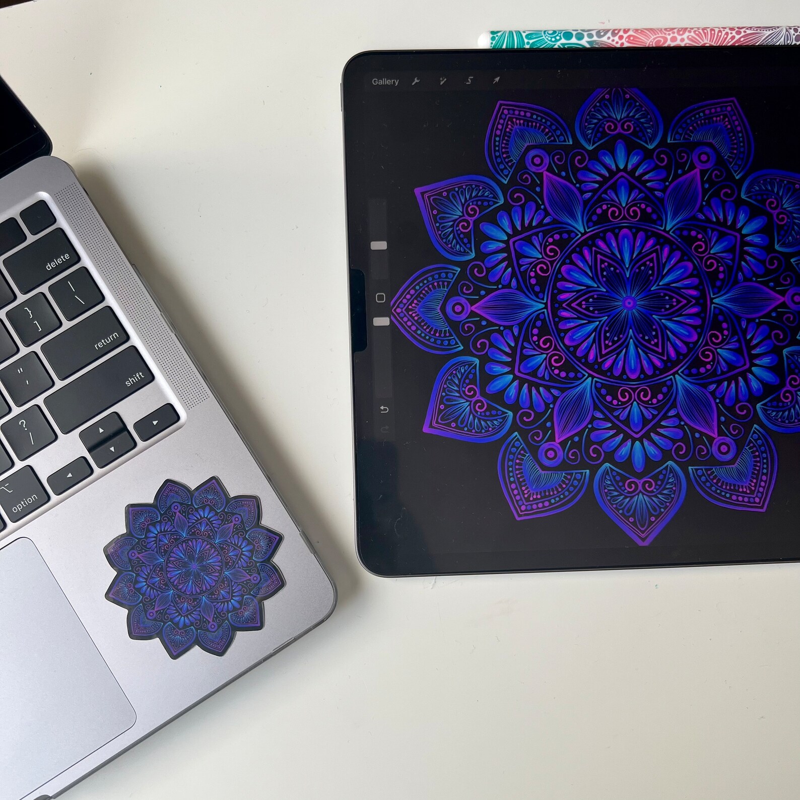 Night Sky Mandala Sticker – Waterproof Vinyl Decal - Etsy