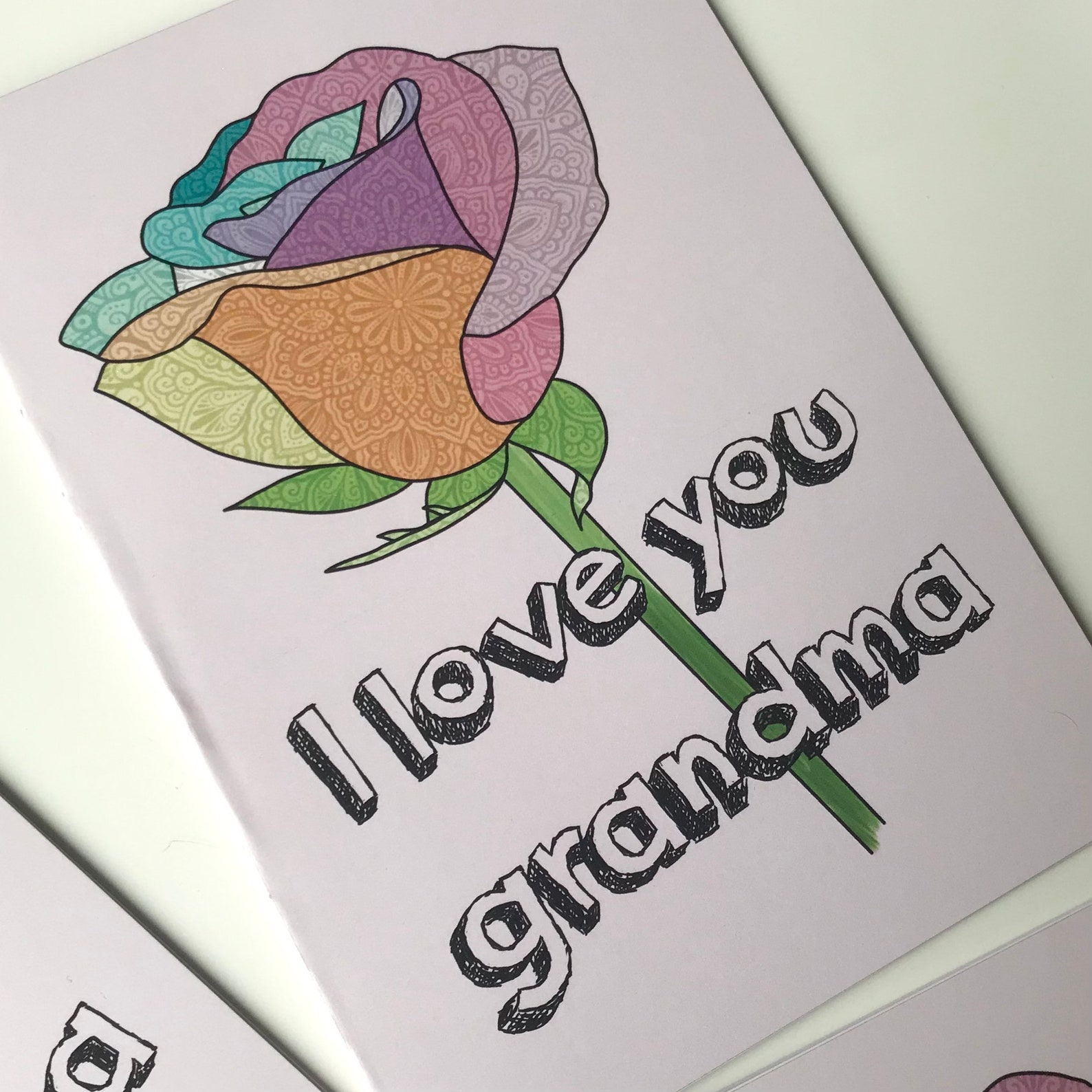 Grandma Cards Greeting Cards Mother Day Cards | Etsy