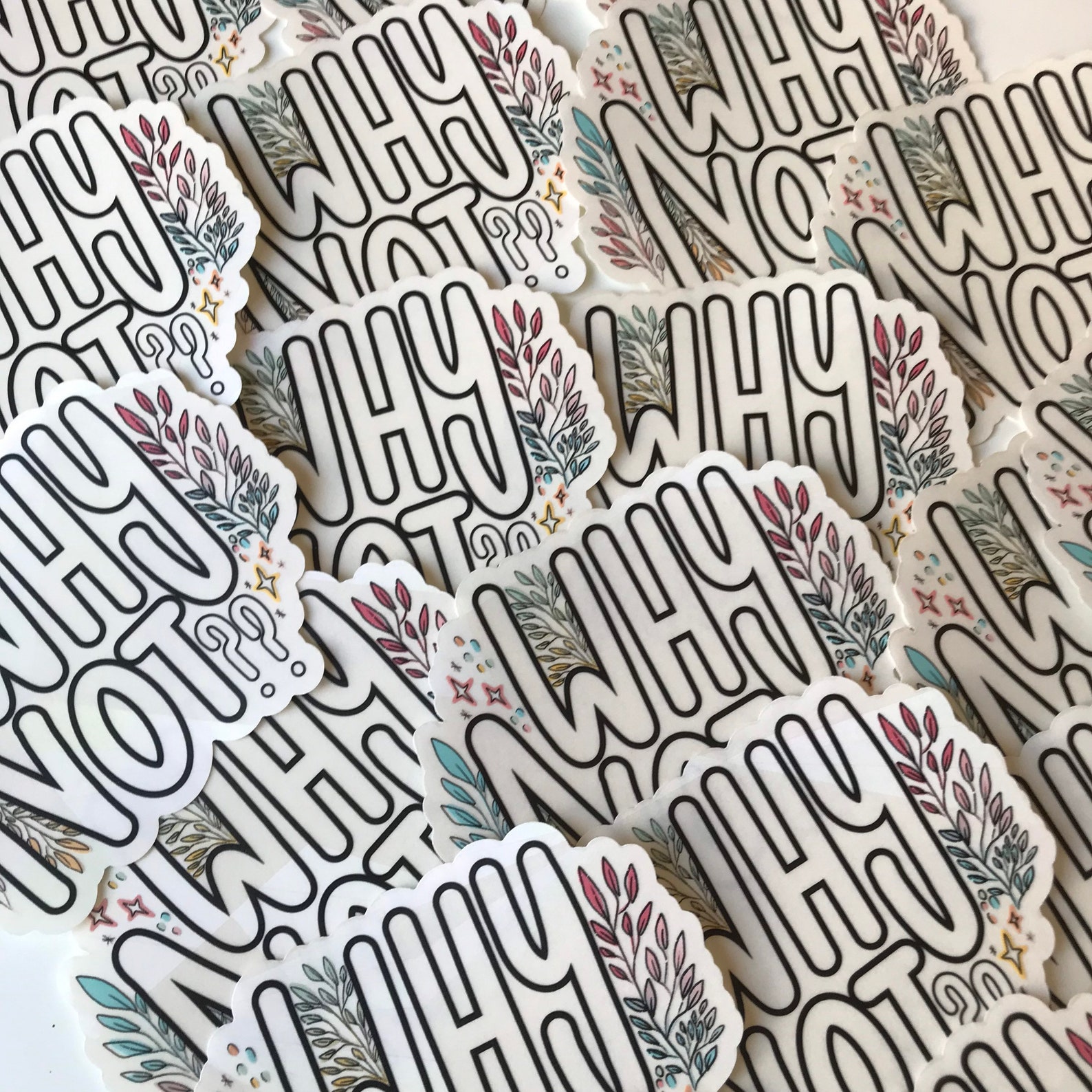 Why Not Suncatcher Stickers - Etsy