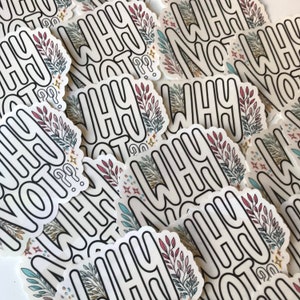 Why Not Suncatcher Stickers - Etsy