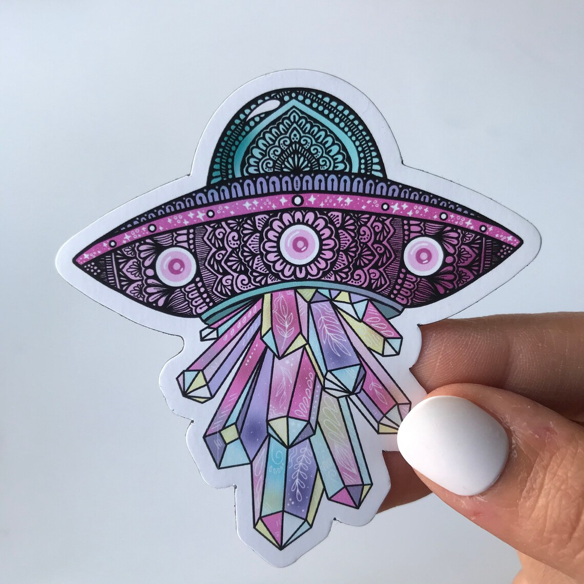 UFO Mandala Magnet - Etsy