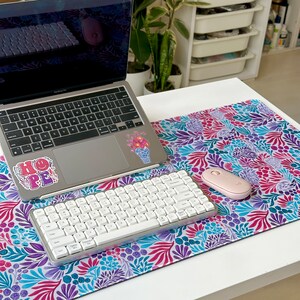 Dreamy Floral Desk Pad - Colorfull Desk Pads - Etsy