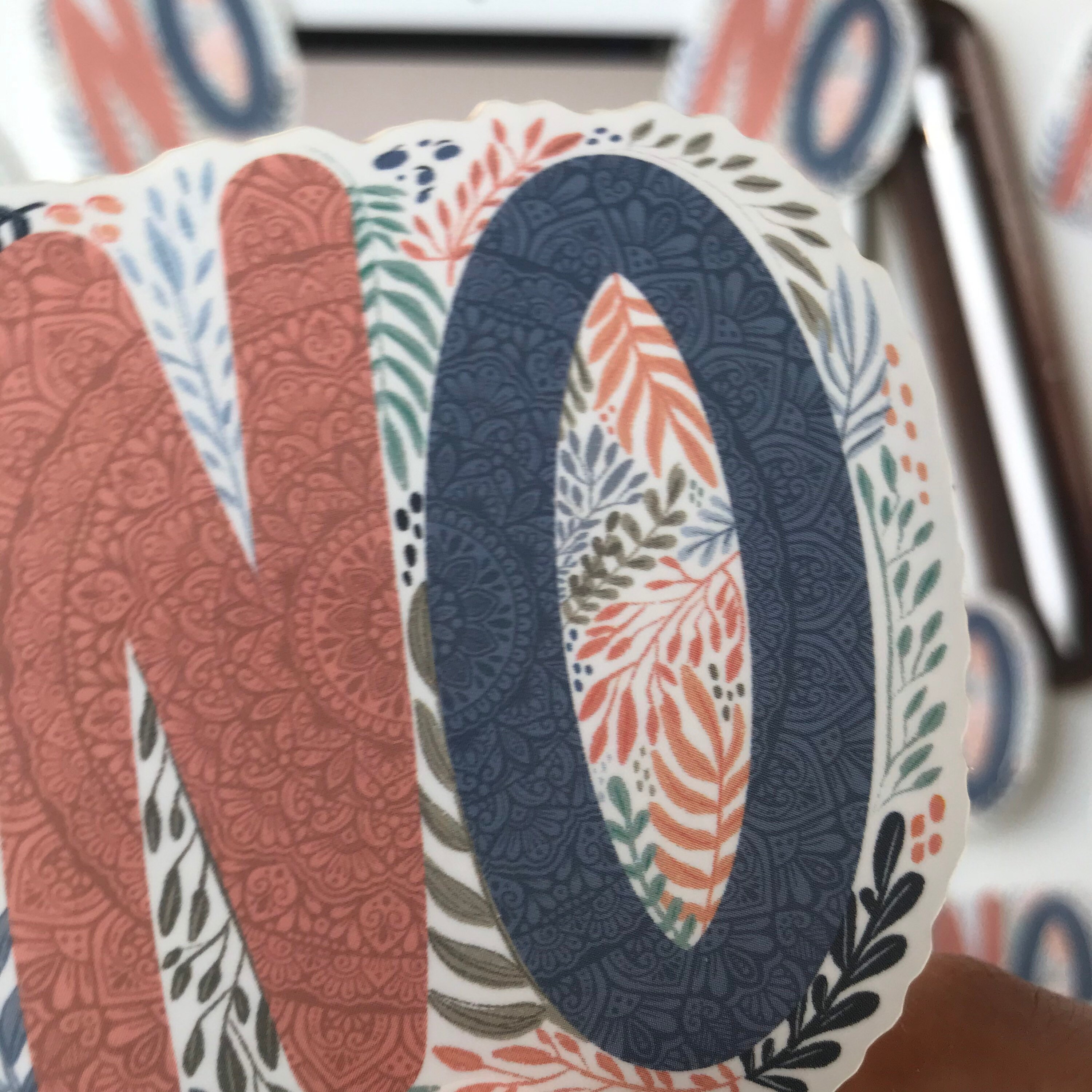 NO mandala waterproof sticker no stickers | Etsy