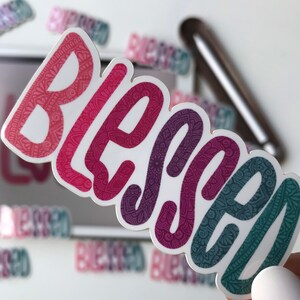 Blessed Waterproof Stickers - Etsy