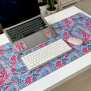 Dreamy Floral Desk Pad - Colorfull Desk Pads - Etsy
